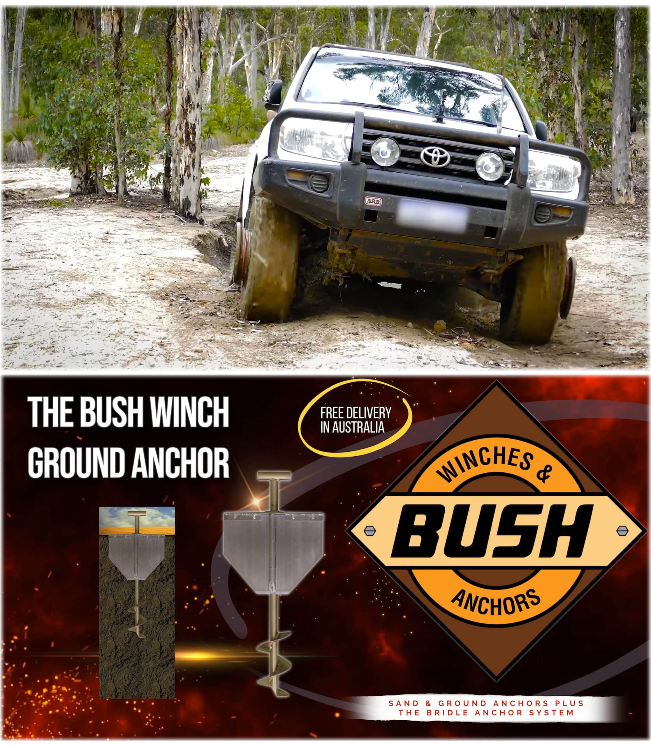 Ground Anchor Kit - Bush Winch