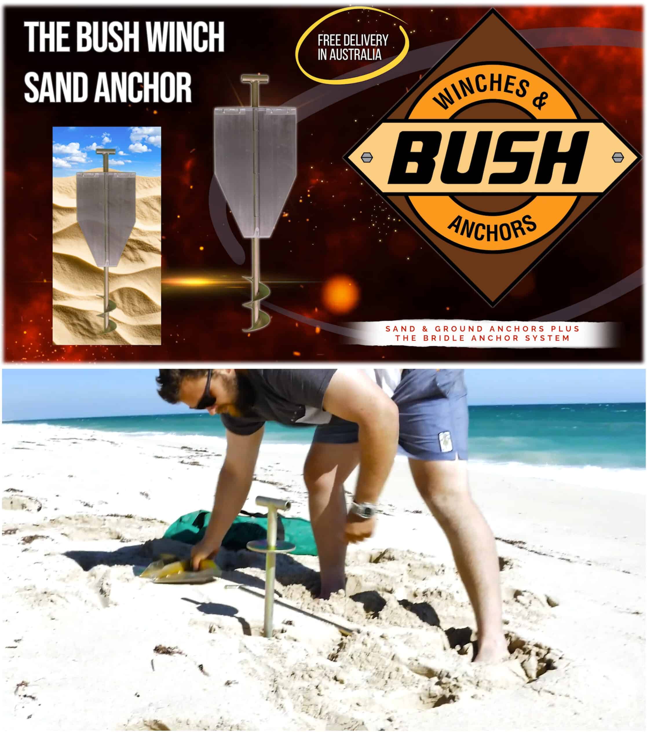 Sand Anchor Kit - Bush Winch